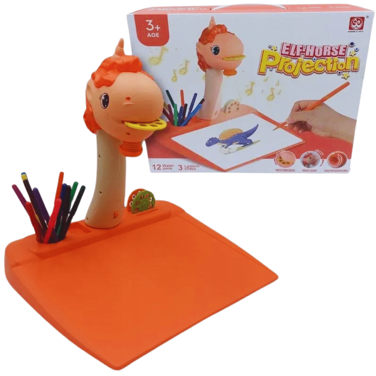 18 PCS Elf Horse Projection Board for Kids 3+ - Nesh Kids Store | Sri Lanka