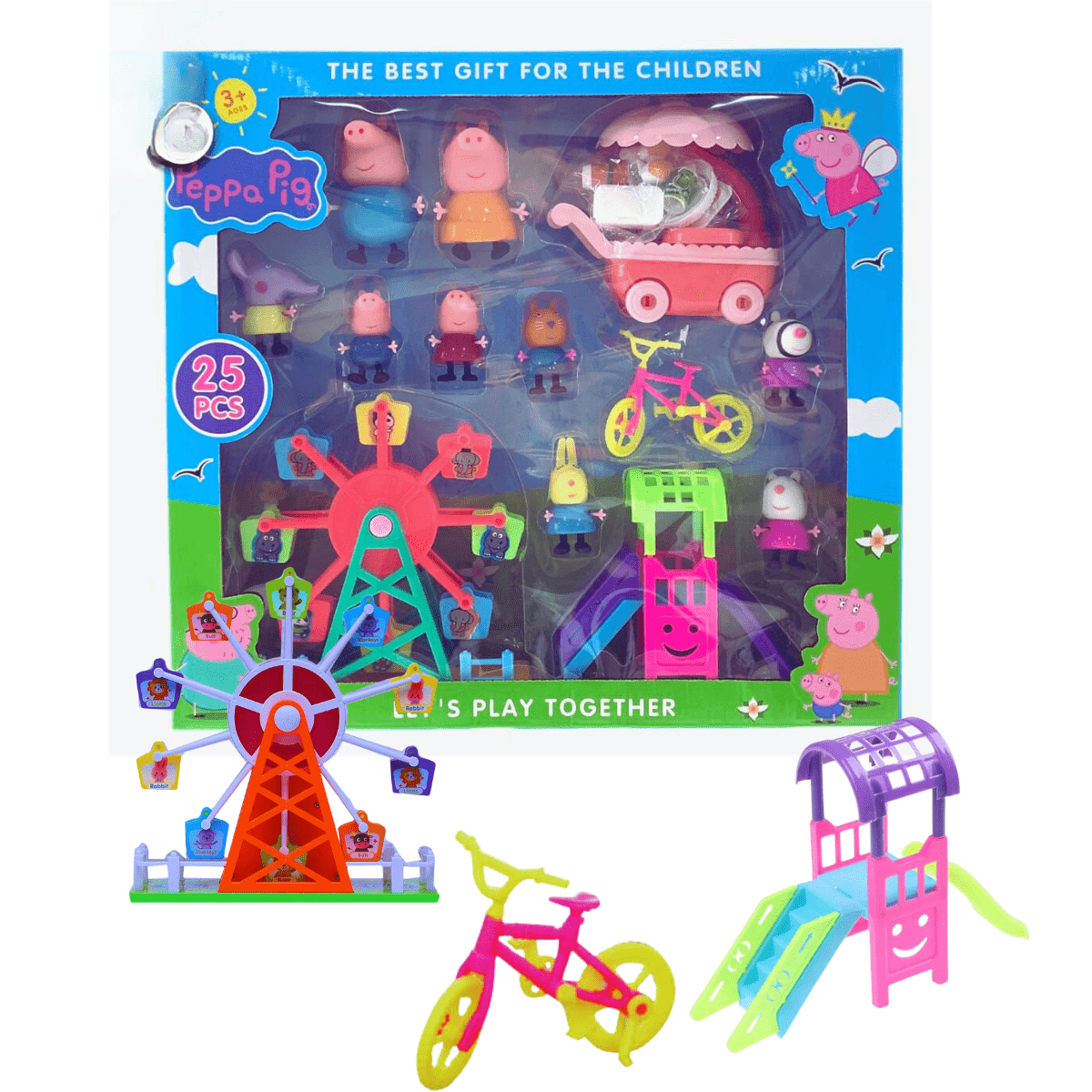 25 PCS Peppa Pig Family Carnival (3+) - Nesh Kids Store | Sri Lanka