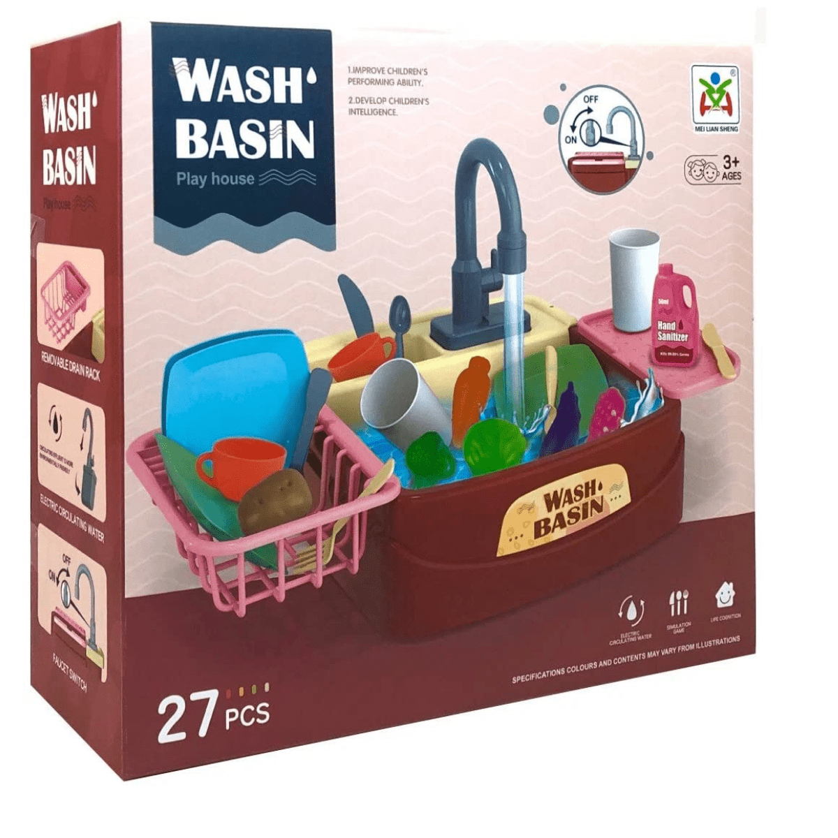 Play Sink with Kitchen Playset (3+) - Nesh Kids Store | Sri Lanka