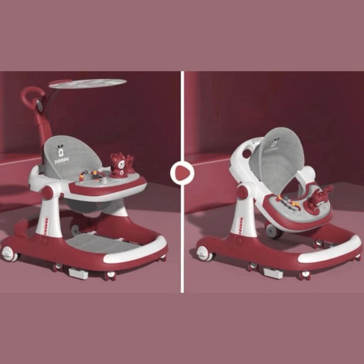 2 in 1 Baby Walker with Canopy - Multifunctional Design - Nesh Kids ...