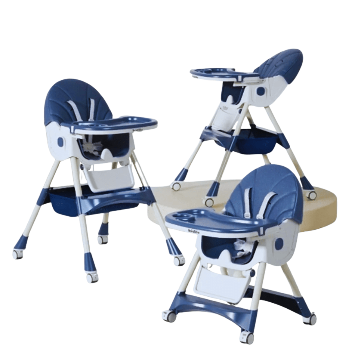 2‑in‑1 Kidilo Adjustable & Folding High Chair 8131 - Nesh Kids Store ...