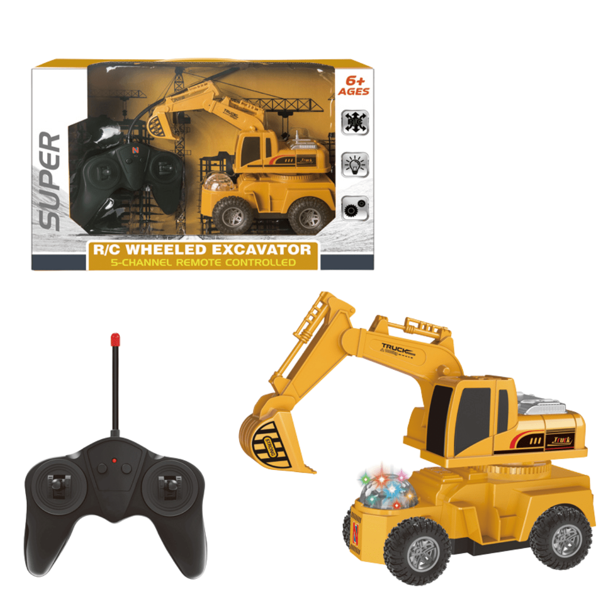 5 Channel Remote Control Excavator - Nesh Kids Store | Sri Lanka