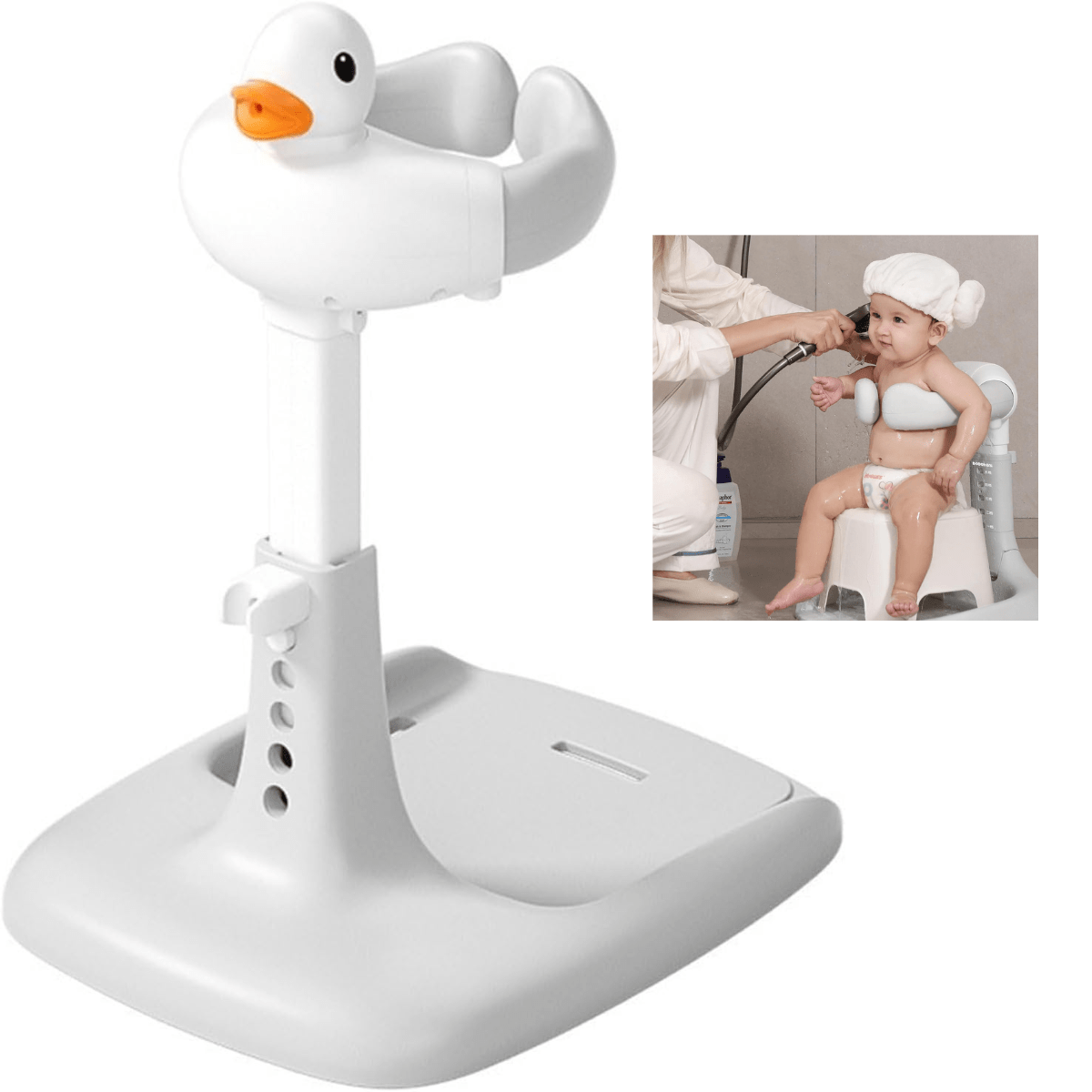Adjustable Height Baby Shower Stand with Anti-Slip Base - Nesh Kids ...