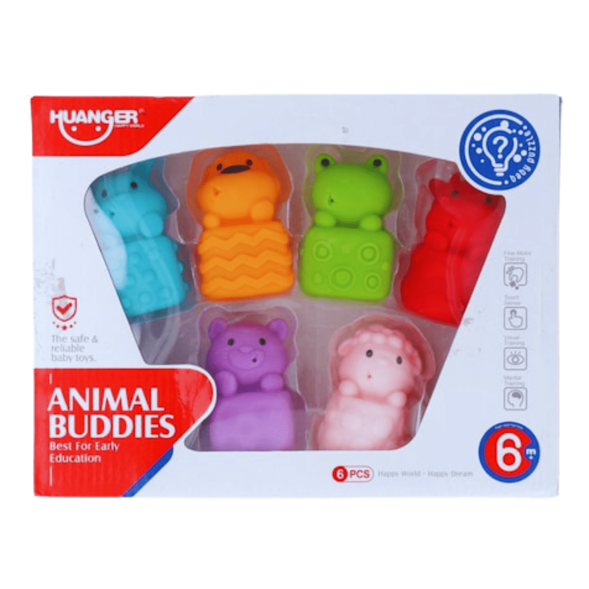 Animal Buddies Rubber Toy Gift Set 6m+ - Nesh Kids Store | Sri Lanka