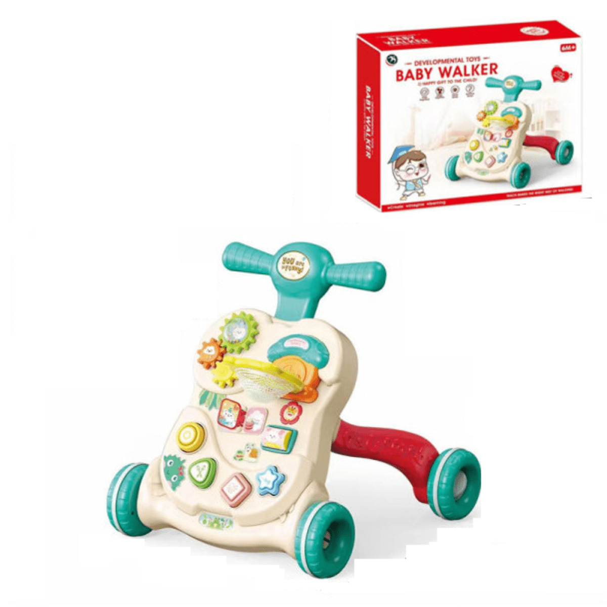 Baby Activity Push Walker - Sit-to-Stand Learning Walker - Nesh Kids ...