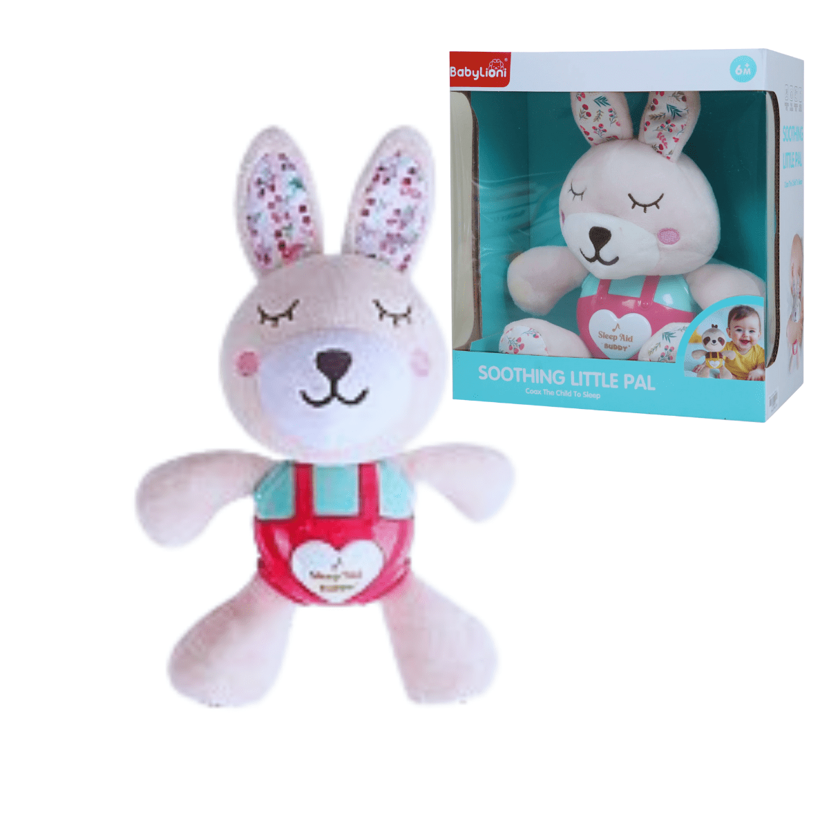 Babylioni Soothing Little Pal Plush Bunny Toy 6m+ - Nesh Kids Store ...
