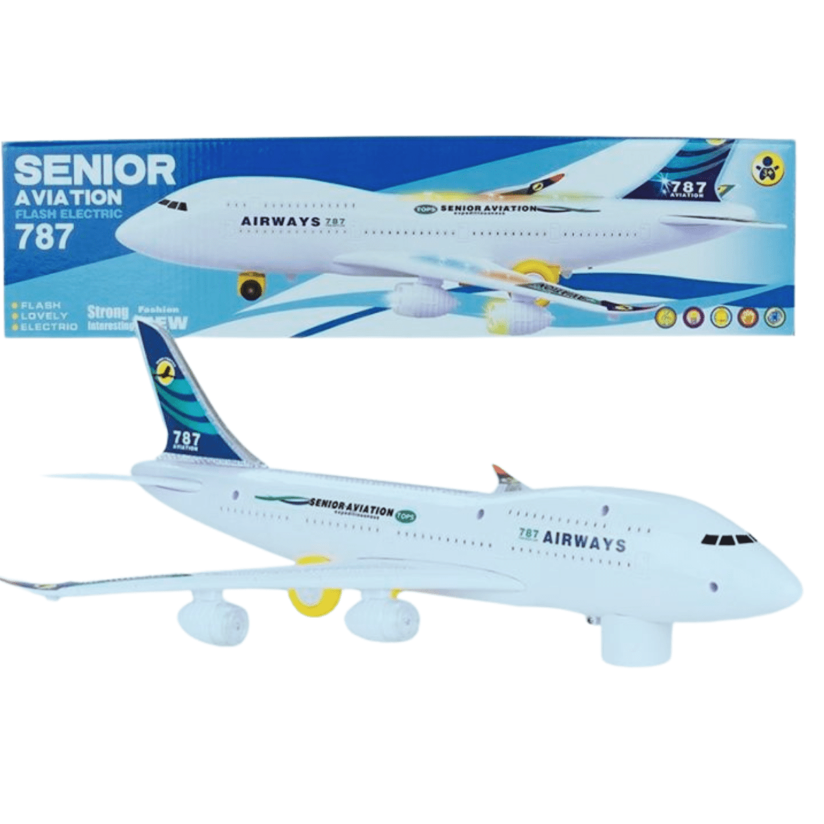 Battery Operated Bump and Go Airplane Toy for Kids (3+) - Nesh Kids ...