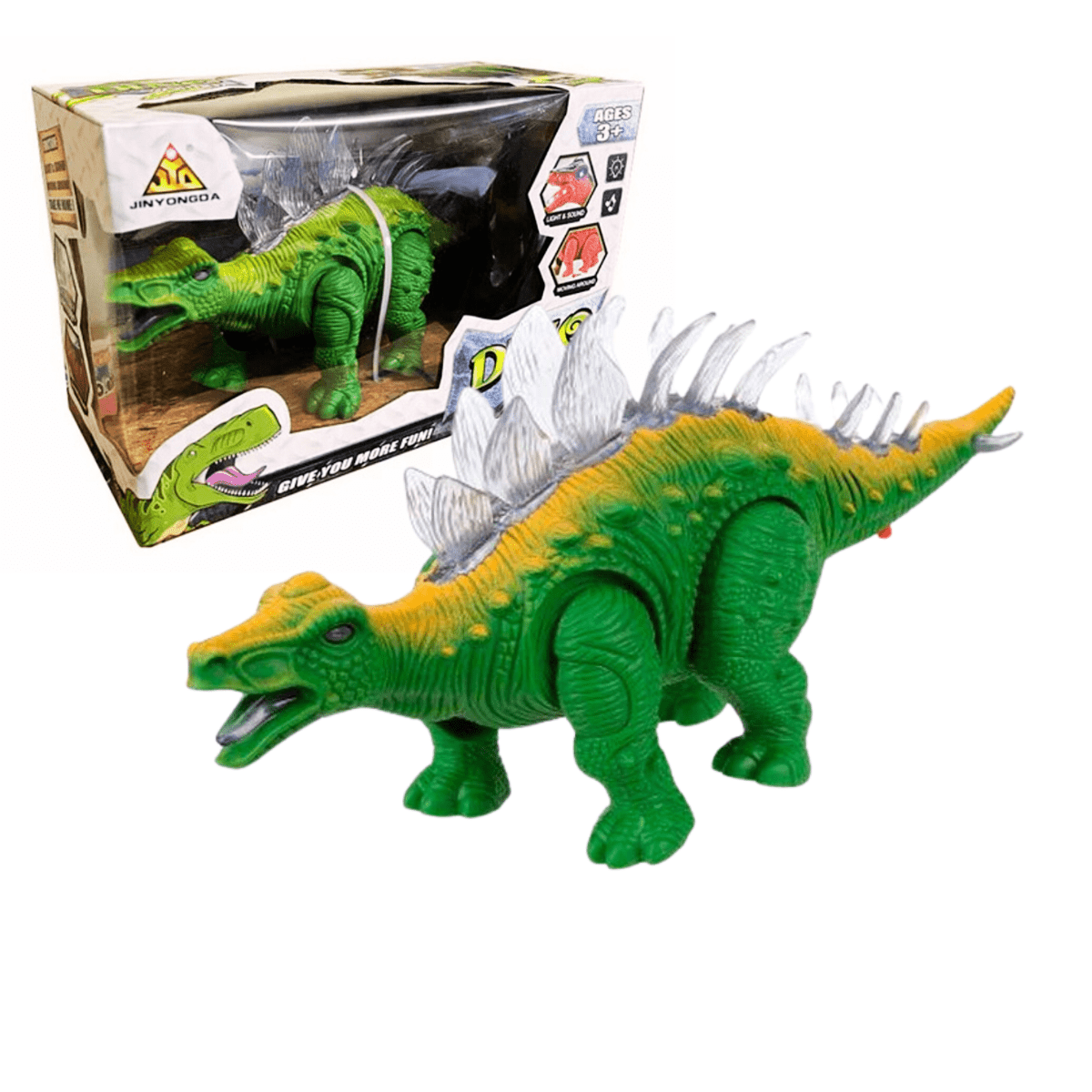 Battery Operated Moving Dinosaur Toy with Flashing Lights - Nesh Kids ...