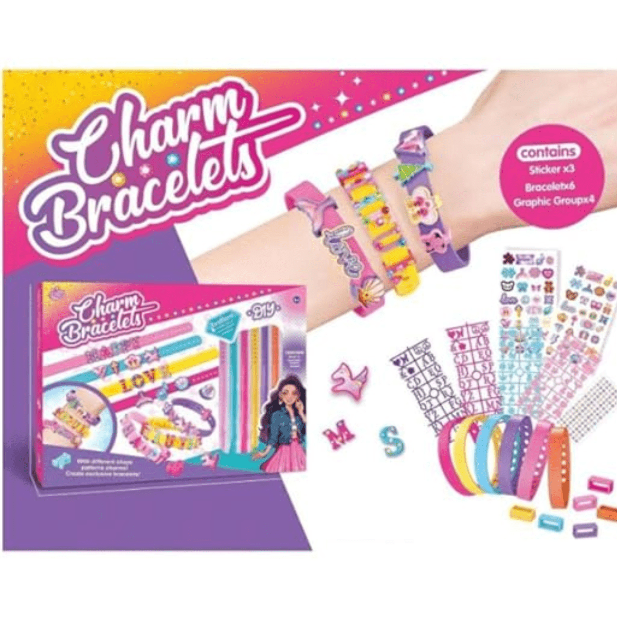 Charming Bracelet Makers for Kids – Creative Jewelry Craft Kit - Nesh ...