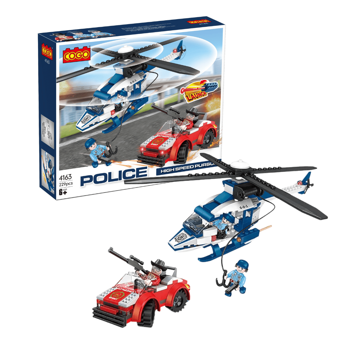 COGO 4163 – 229‑Piece Police High-Speed Pursuit - Nesh Kids Store | Sri ...