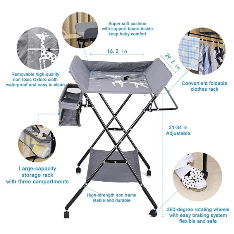 Easy Diaper changing table Foldable - Nesh Kids Store | Sri Lanka