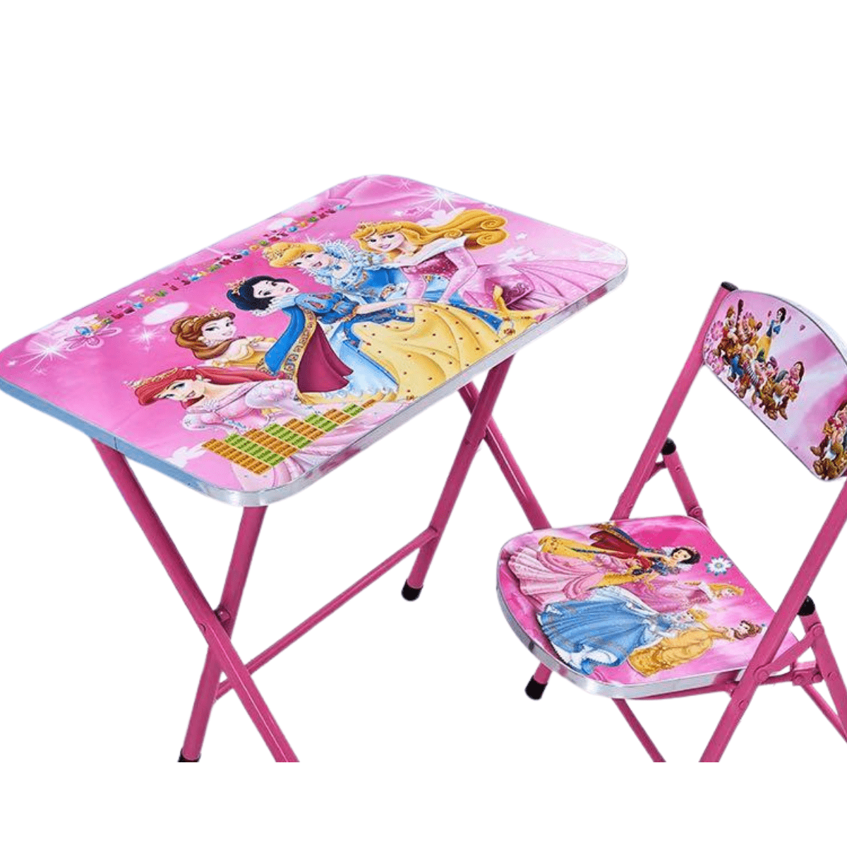 Foldable Kids Study Table and Chair-Mix Characters - Nesh Kids Store ...
