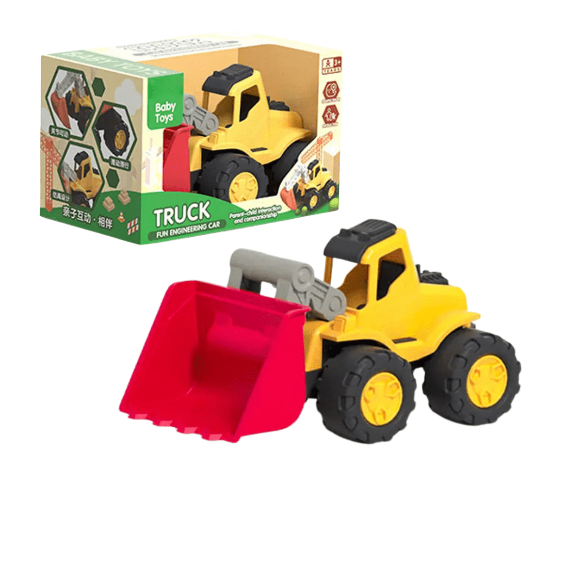 Friction Backhoe for Kids 3+ - Nesh Kids Store | Sri Lanka