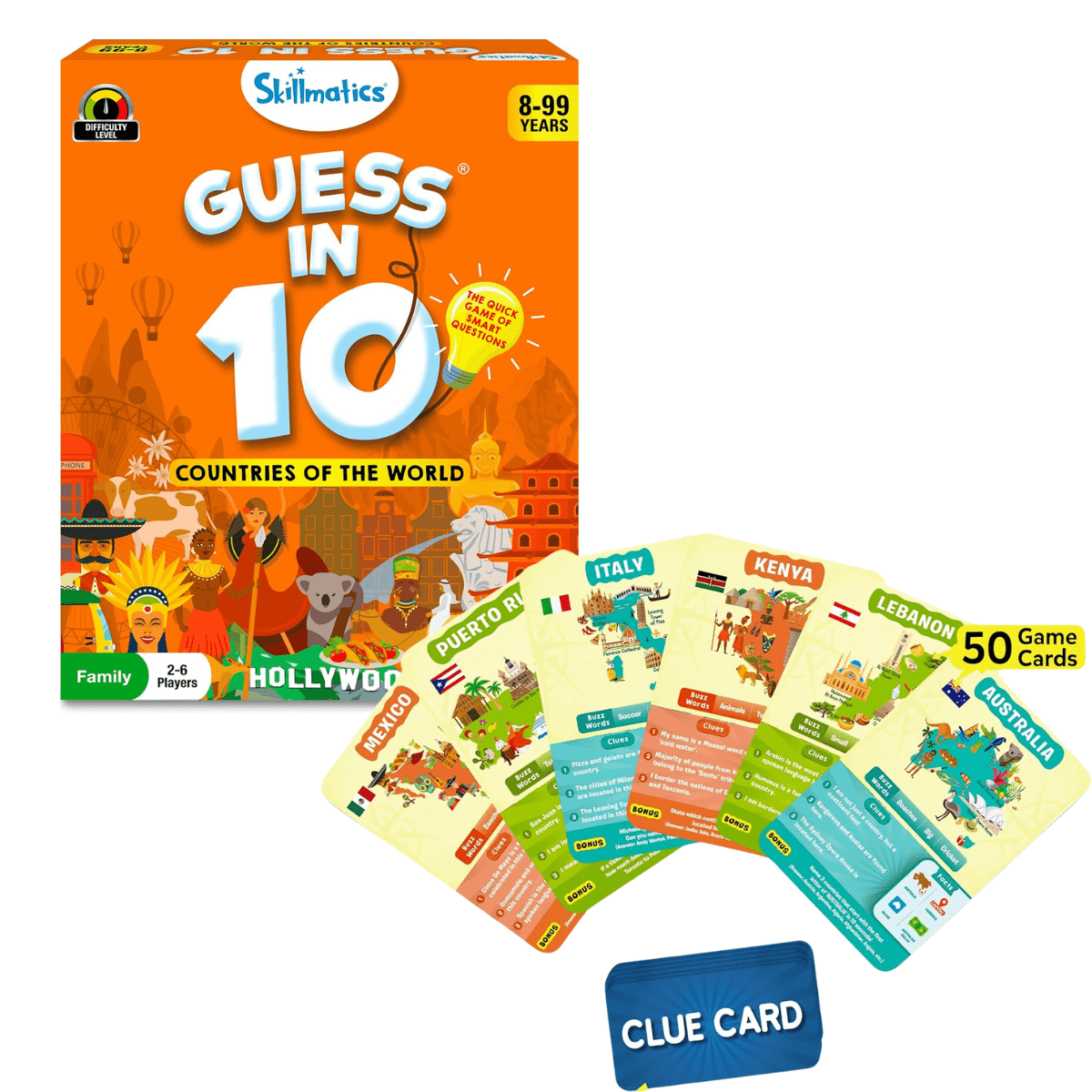Guess in 10: Countries Of The World | Trivia card game (ages 8+) - Nesh ...
