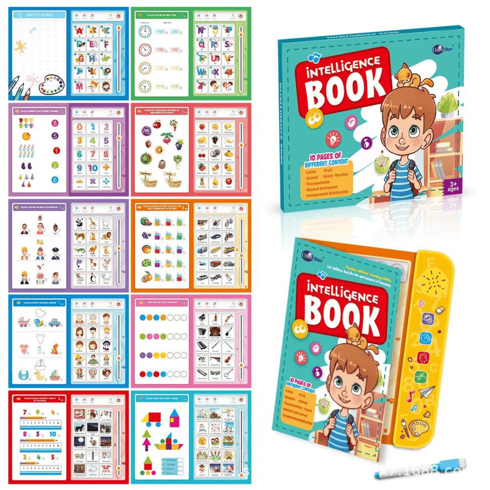 Kids Intelligence Book English Letters & Word - Nesh Kids Store | Sri Lanka