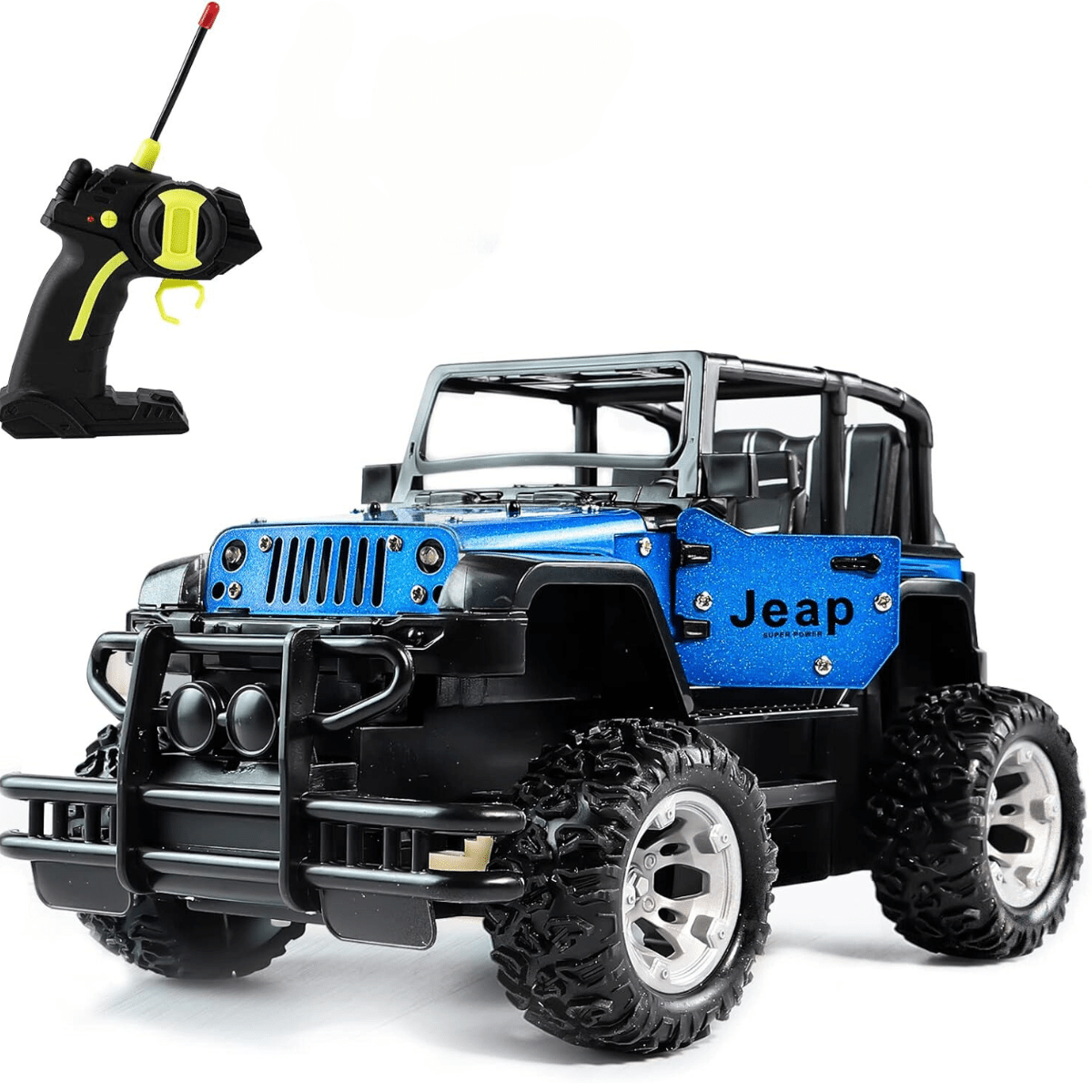 Off-Road Remote Control Car with Friction Powered Wheels & Openable Doors (6+) - Nesh Kids Store ...