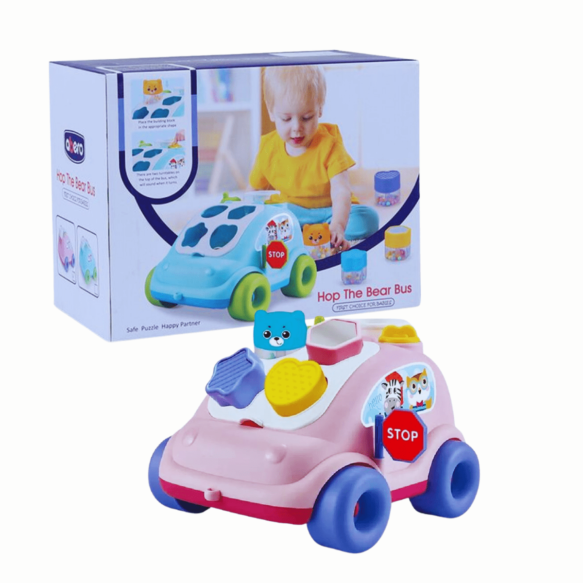 Toy Hop The Bear Bus 18m+ - Nesh Kids Store | Sri Lanka
