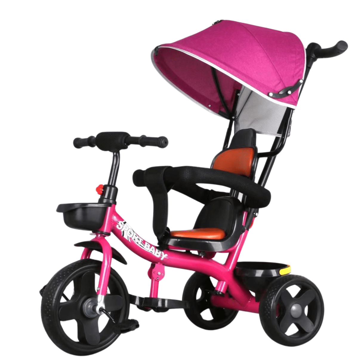 Tricycle with Hood and Handle Bar -118 - Nesh Kids Store | Sri Lanka