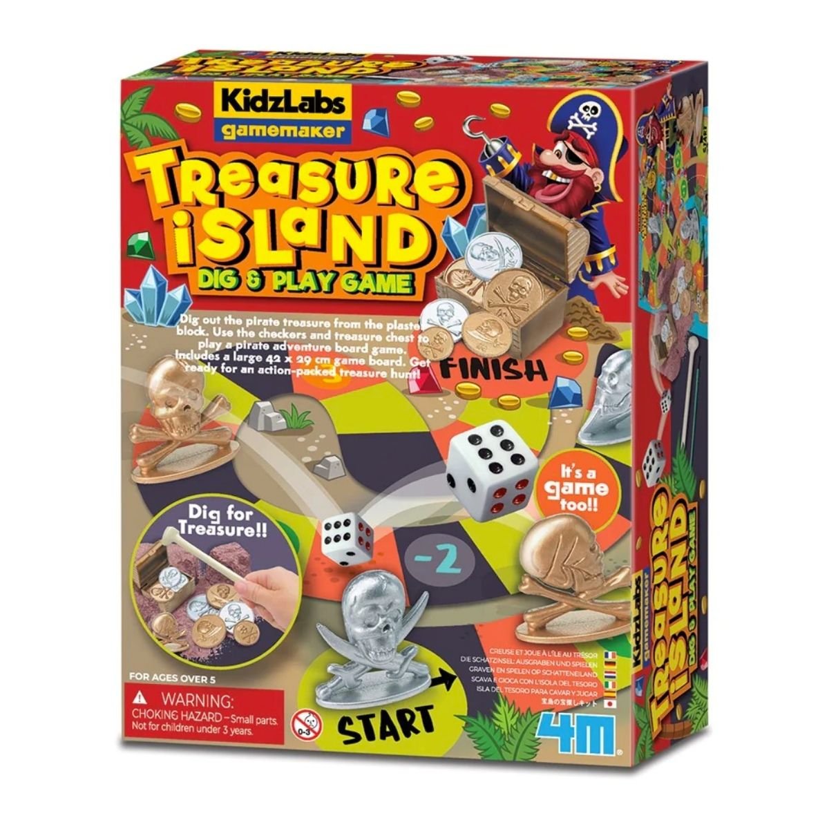 4M KidzLabs Treasure Island Dig & Play Game - Nesh Kids Store