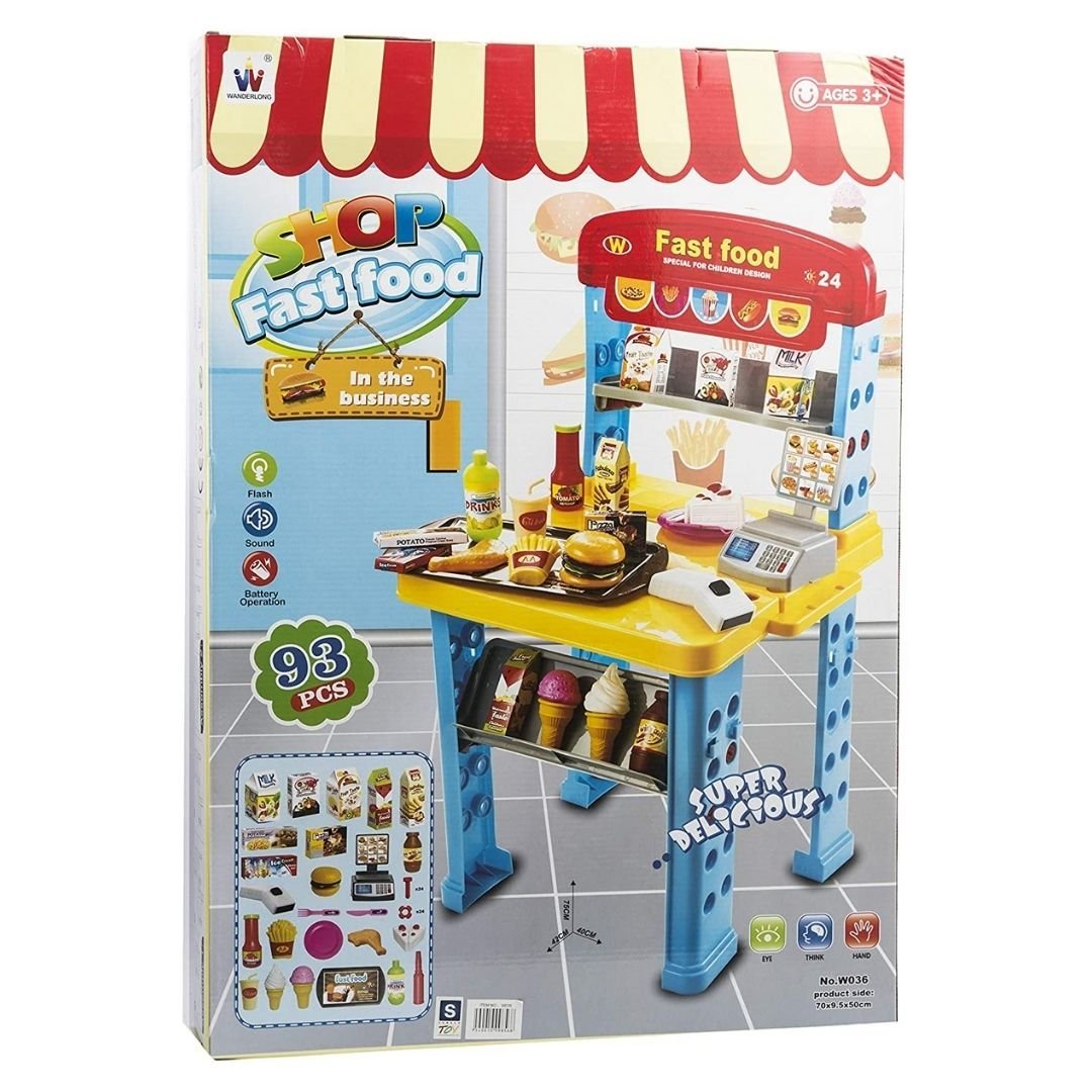 Fast Food Shop Play Set (W036) - Nesh Kids Store