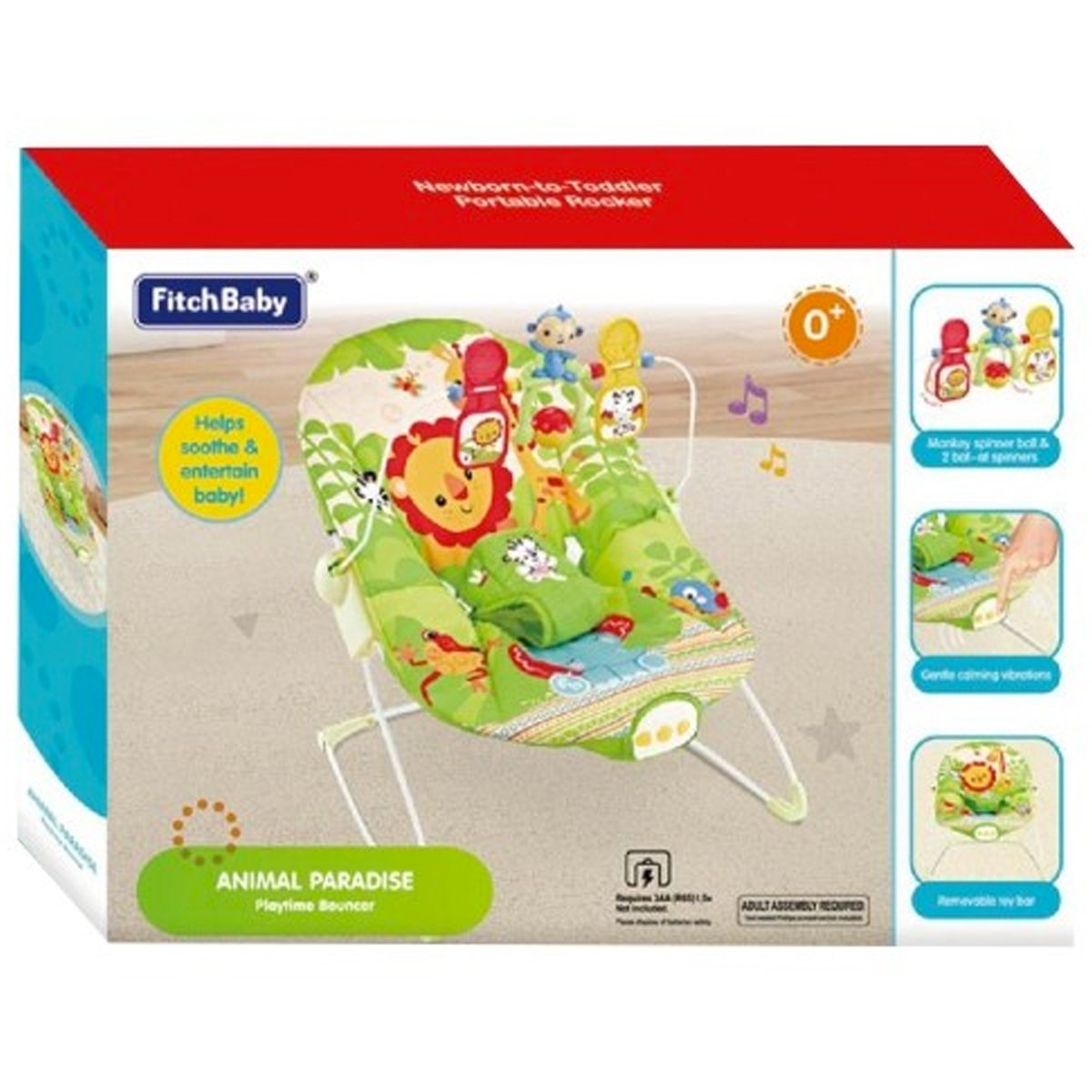 FitchBaby Animal Paradise Playtime Bouncer - Nesh Kids Store