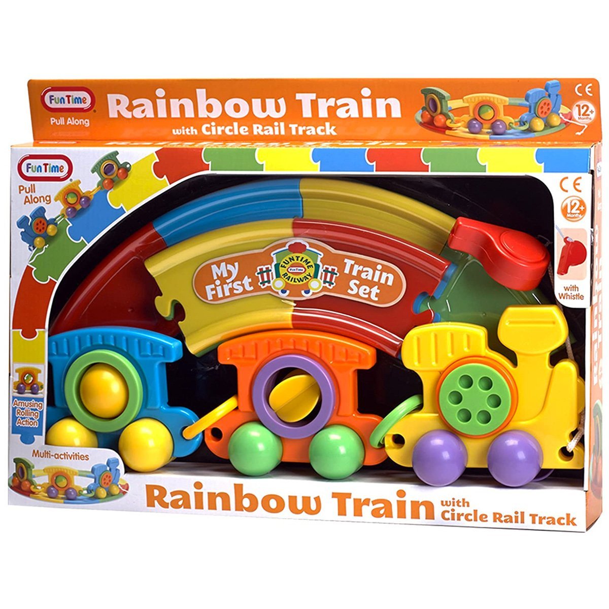 Fun Time Rainbow Train with Circle Rail Track - Nesh Kids Store