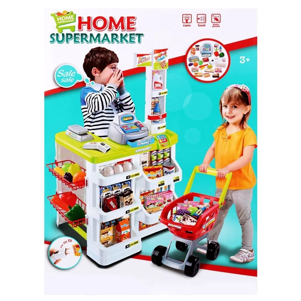 Home Supermarket Kids Pretend Play Set - Nesh Kids Store