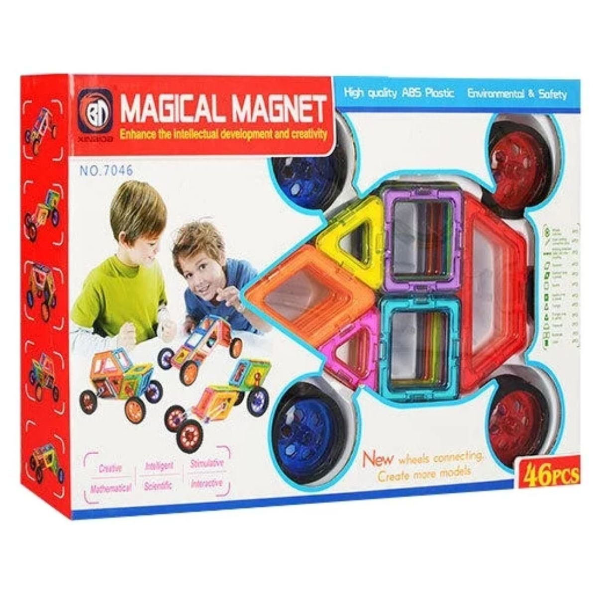 Magical Magnetic Blocks (46 Pcs) - Nesh Kids Store