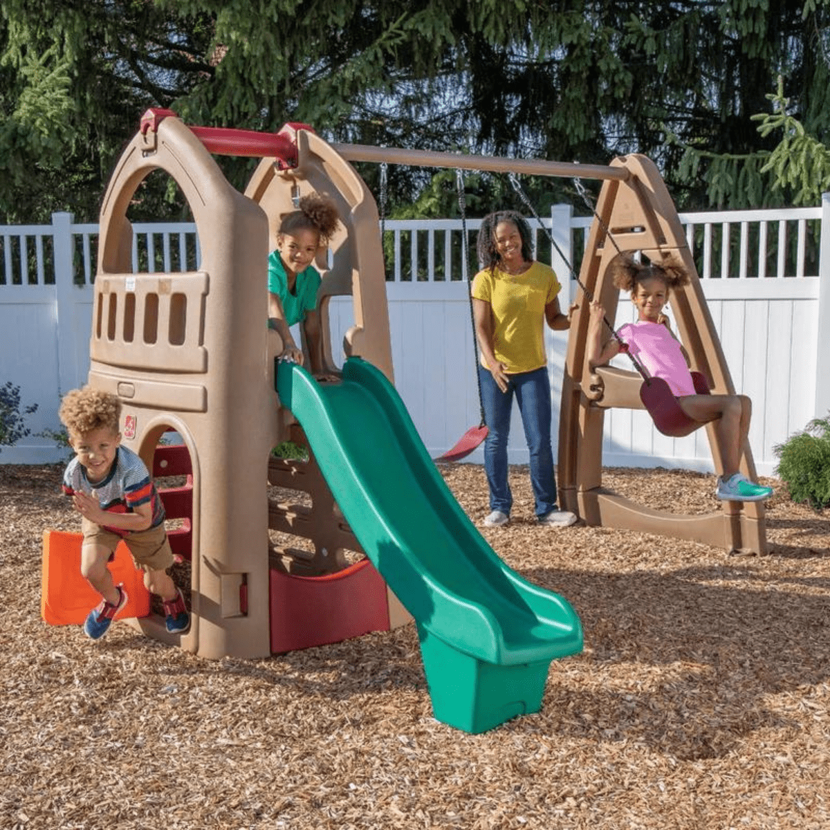 Naturally Playful™ Playhouse Climber & Swing Extension - Nesh Kids ...