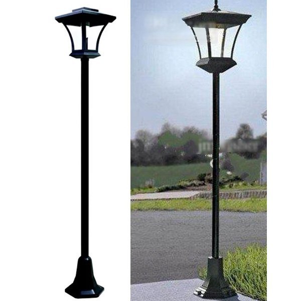 Solar Charged LED Lamp Post Decorative Yard Light with 3 Height Options ...