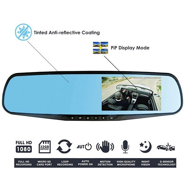 Vehicle Dashcam (Blackbox DVR + Rear View Camera) - Nesh Kids Store