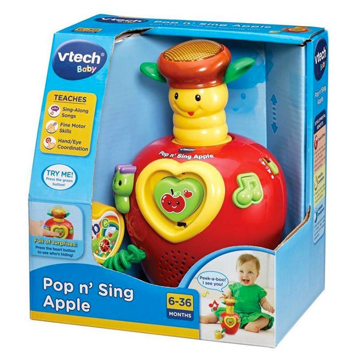 VTech Pop and Sing Apple Toy - Nesh Kids Store